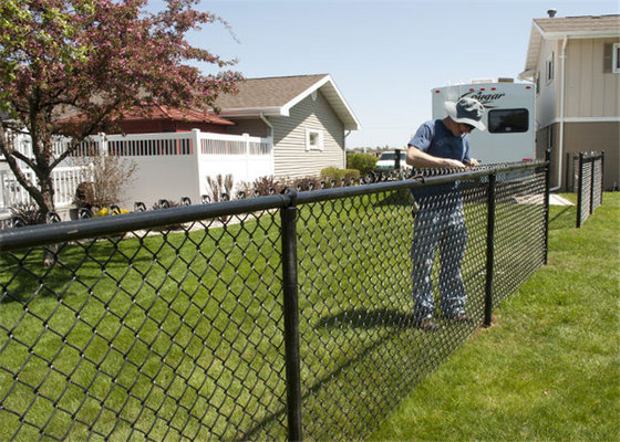 Chain Link Mesh Roll for Fence System Galvanized Steel  Chain Link Fence