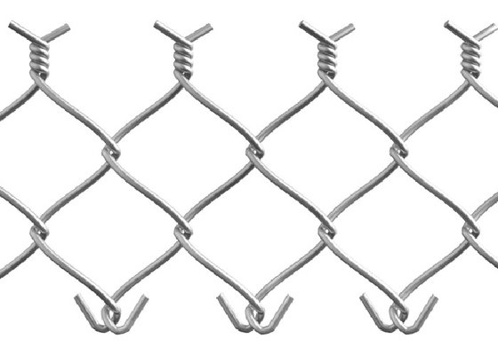 304 SS Plain Woven Metal Stainless Steel Square Crimped Wire Mesh With Galvanized