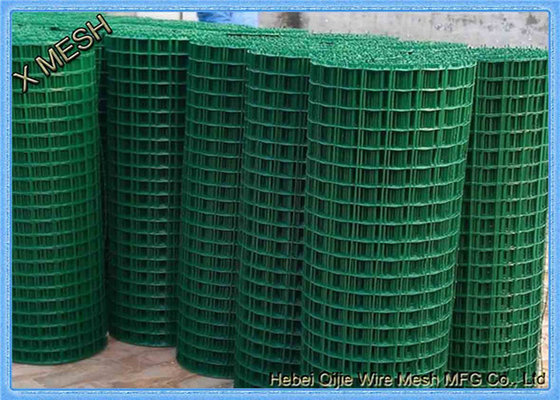 1/2'' , 3/4'' , 1'' , 1/4'' , 3/8''  hole size , green pvc coated welded wire mesh 3'x100' roll ,20kg/25kg roll weight