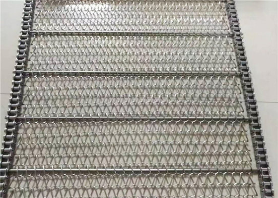Food Grade 304  316L 201 Stainless Steel Chain Link Spiral Wire Mesh Conveyor Belt