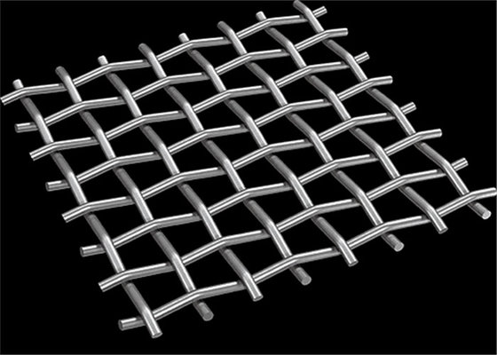 SS304 316 Stainless Steel Crimped Wire Mesh Vibrating Screen Mesh