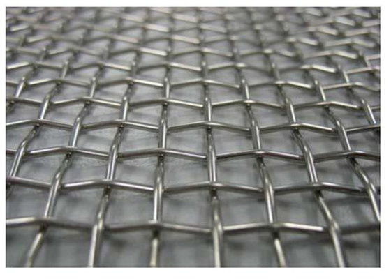 Good quality 1.5mm-50mm Hole size 316 stainless steel crimped wire screen mesh