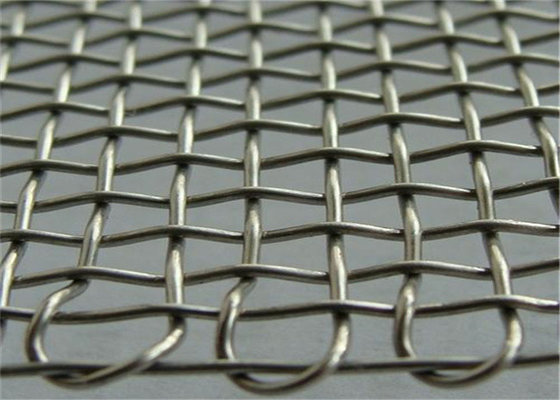 Wholesale Galvanized Square Woven Wire Mesh / Stainless Steel Crimped Wire Mesh