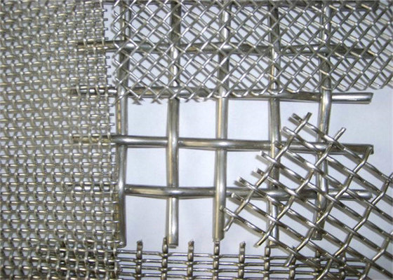 Wholesale Galvanized Square Woven Wire Mesh / Stainless Steel Crimped Wire Mesh