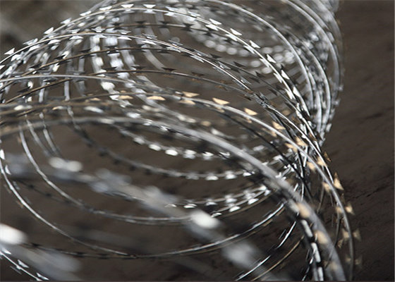 Hot Dipped Galvanized Razor Barbed Wire Low Price Concertina Razor Wire