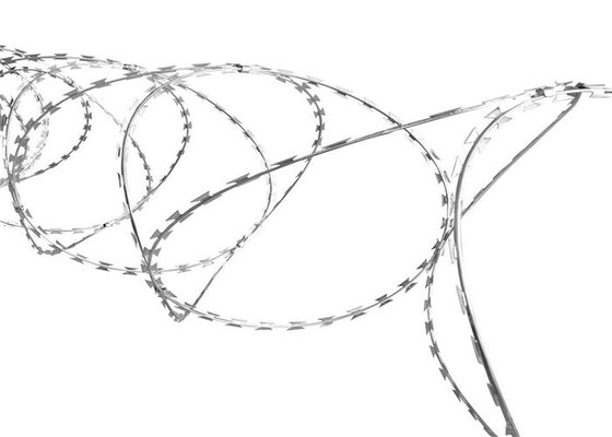 Hot Dipped Galvanized Stainless Steel Concertina Razor Barbed Wire,blade barbed wire mesh fence