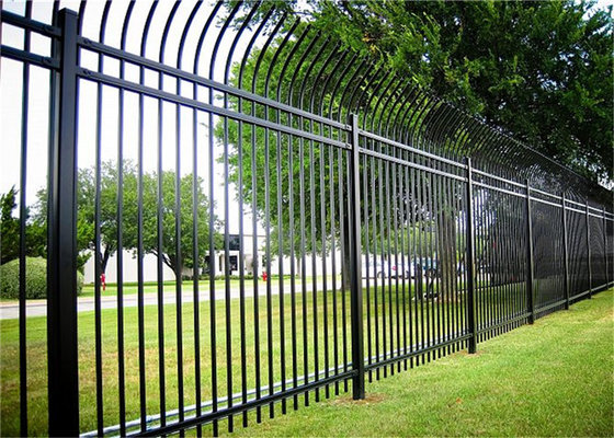 Home Garden Ornamental Black Decorative Metal Wrought Iron Steel Fence