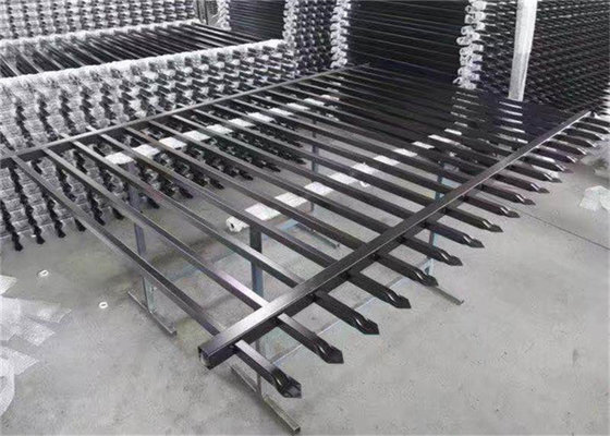 Wrought Iron Design Fencing Galvanized Steel Garden Balcony Panel Metal Fence