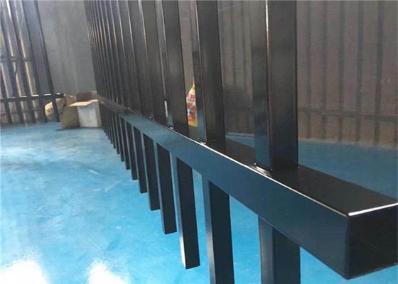 Used steel fencing black powder coated ornamental wrought iron fence