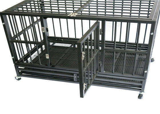 Dog Kennel Cover Double Door Heavy Duty Dog Cages And Crates Large
