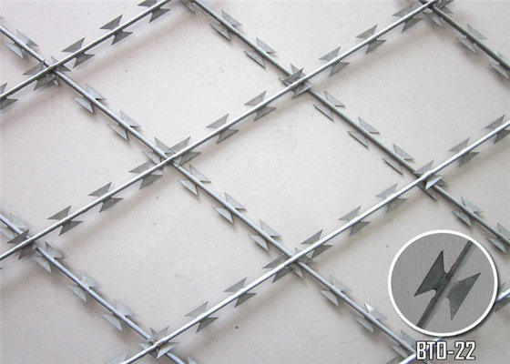 Hot Dipped Galvanized Stainless Steel Concertina Razor Barbed Wire,blade barbed wire mesh fence
