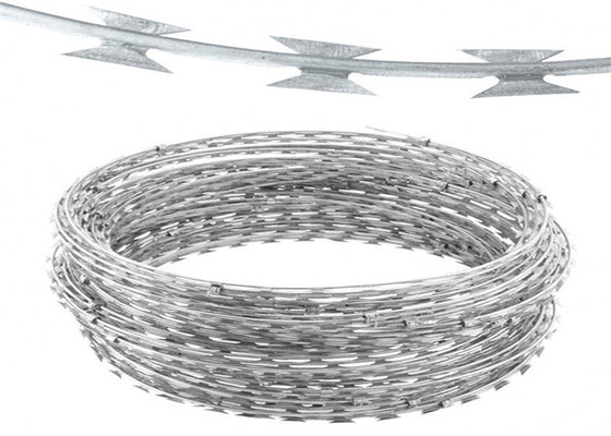Galvanized Razor Wire Coils With Loops ，Steel Wire, Hot Dipped Galvanized/Electro Galvani