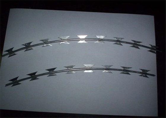 Hot Dipped Galvanized Stainless Steel Concertina Razor Barbed Wire,blade barbed wire mesh fence