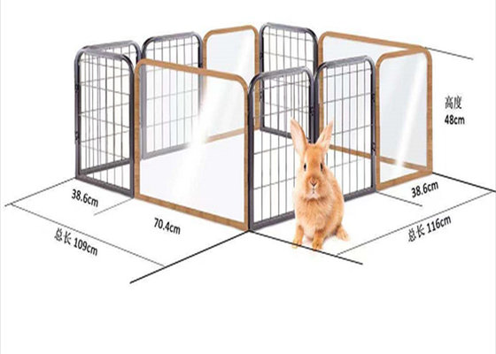 Double-Door Metal Foldable Large Heavy Duty Pet Dog Crate Dog Cage