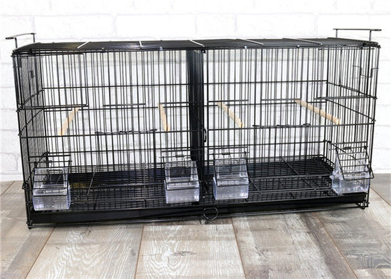 Kennel Pet Cage for XXL Medium Dogs Travel Metal Double-Door Folding Indoor Outdoor Cages