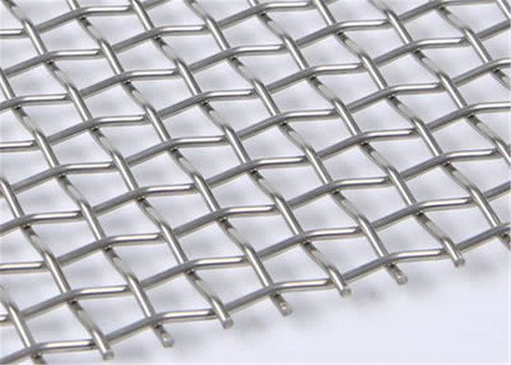 12.7mm hole corrosion resistant 304 304L stainless steel crimped heavy duty wire mesh screen
