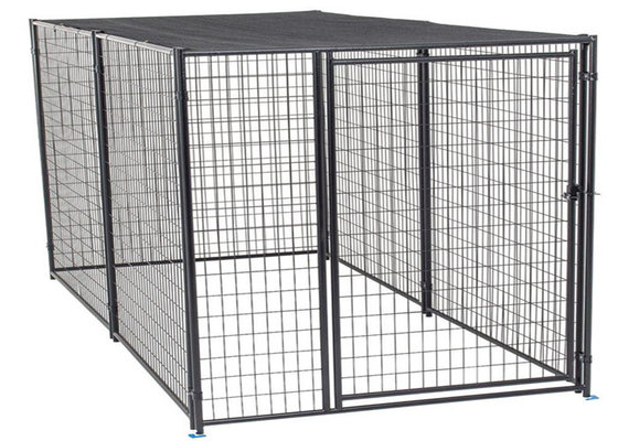 Collapsible Live Animal Pet Cages with Plastic Tray Iron Kennel Cage Dog Cat Pet Cages