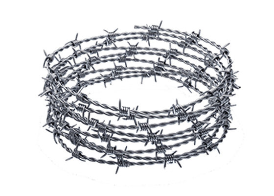 Hot Dipped Galvanized Stainless Steel Concertina Razor Barbed Wire, Pvc Coated Barbed Wire Fence With Customizable