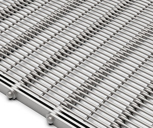 Food grade 304 stainless steel flat flex wire mesh conveyor belt for bread baking