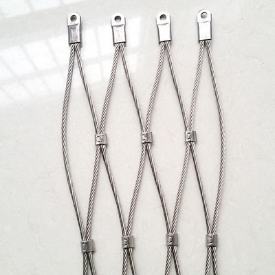 Stainless steel rope cable wire net flexible slope mesh zoo protecting mesh