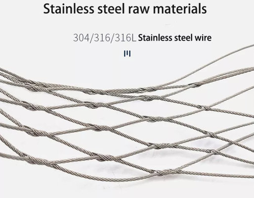 factory direct sale Stainless Steel Wire Rope Mesh screen/net