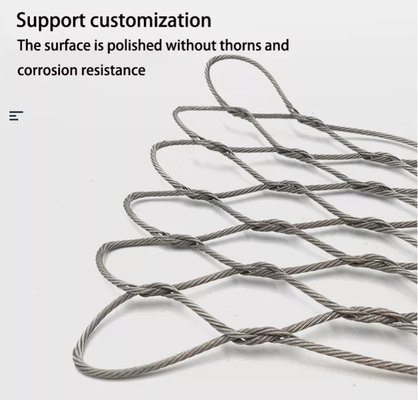factory direct sale Stainless Steel Wire Rope Mesh screen/net