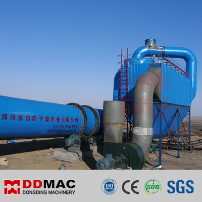 Horizontal Rotary Drum Dryer for Silica Sand, Cement, Ore Powder, Bentonite Clay, Clinker