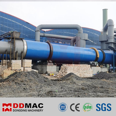 Industrial Bentonite Kaolin Clay Silica Sand Gypsum Rotary Drum Dryer Machine for Sale