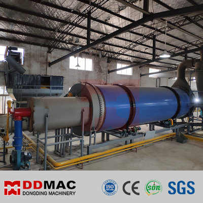 Double/Triple Pass Rotary Drum Dryer with Three Cylinders for Drying Biomass, Bagasse, Coconut Fiber