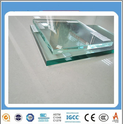 12mm jumbo size clear tempered glass with certificate for bathrooms
