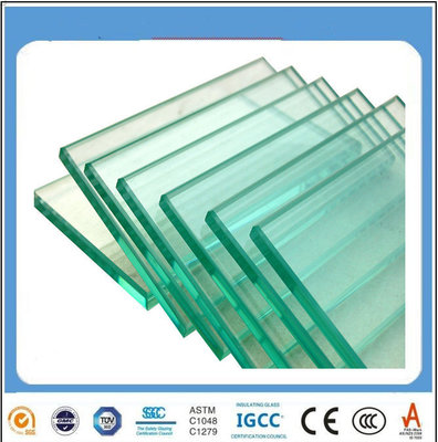 12mm jumbo size clear tempered glass with certificate for bathrooms