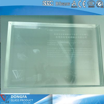 15+15 high strength clear tempered laminated glass with CE certificate