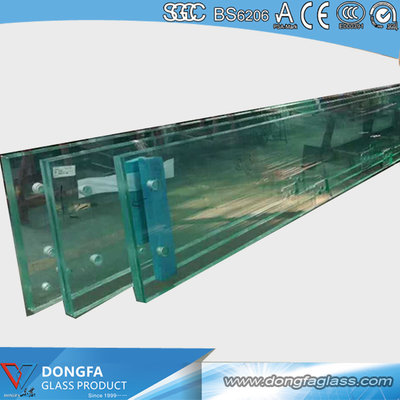 clear SGP laminated curtain wall glass for commercial buildings