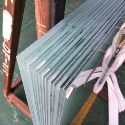 High quality safety building glass Balcony Balustrade Raling Frosted Milk White PVB Film Laminated Glass 10.38mm price