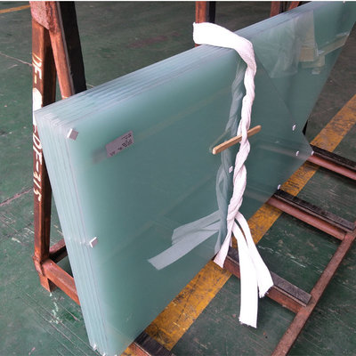 High quality safety building glass Balcony Balustrade Raling Frosted Milk White PVB Film Laminated Glass 10.38mm price