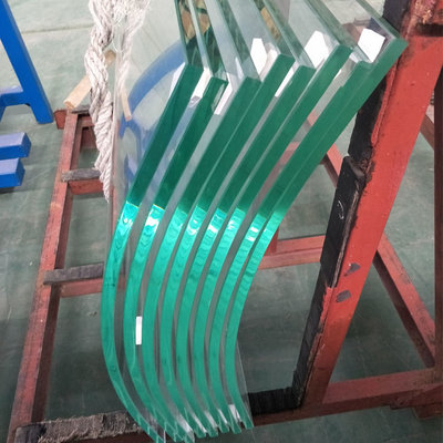 High Safety 10mm 12mm Clear Tempered safety curved glass price for staircase railing