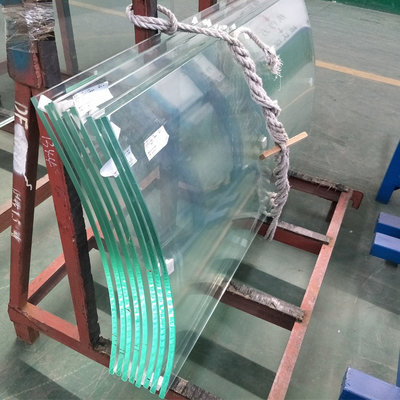 High Safety 10mm 12mm Clear Tempered safety curved glass price for staircase railing