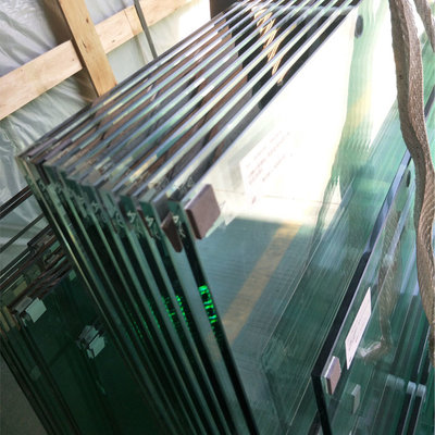 SGCC standard Custom size 12mm clear tempered safety glass for Button Structural Balustrade Railing
