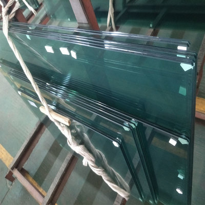 SGCC standard Clear tempered 13.52mm PVB film laminated safety framelsess glass Railing