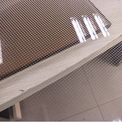 1/2" thick clear safety frit pattern tempered laminated glass panel for Infinity frameless railing system