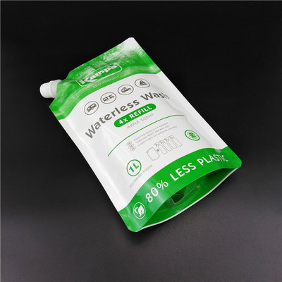 The factory produces 1.5L gravure printing plastic packaging bag for wood wax/doypack