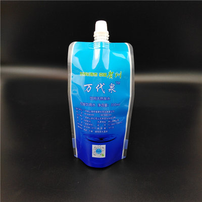 Custom made 330ml Natural potable water filling bag/500ml Healthy water storage bag with nozzle