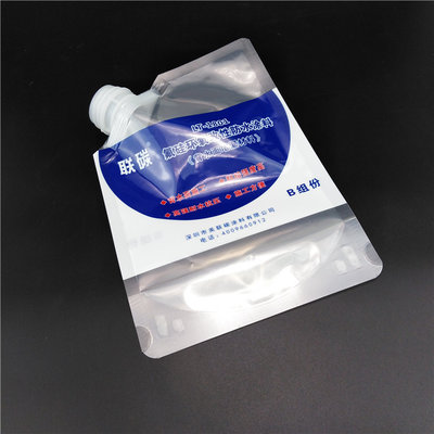 Made in China 1000ml plastic bag of waterproof paint for building/with large nozzle stand - up plastic bag/hand sanitize