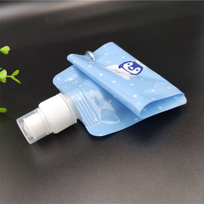 made in China Stand up suction bag with hoop buckle/450ml Compound plastic bags for storing fruit juice