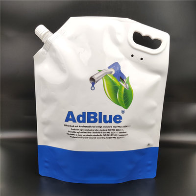 4 Liters With Spout Stand - Up Plastic Bag For Diesel Catalyst/Custom Products Bag Chinese Manufacturers