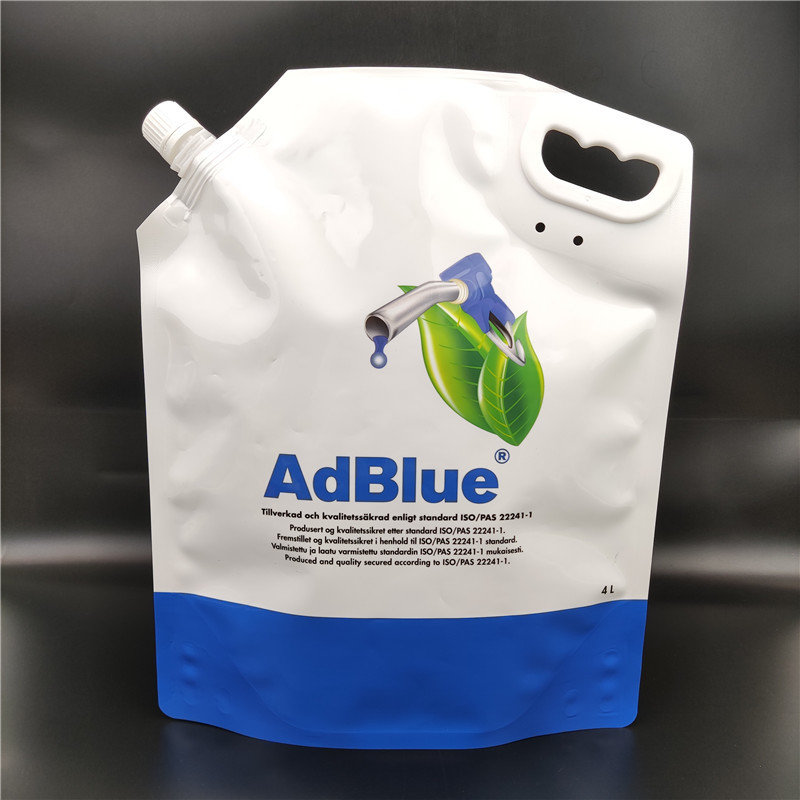 4 Liters With Spout Stand - Up Plastic Bag For Diesel Catalyst/Custom Products Bag Chinese Manufacturers