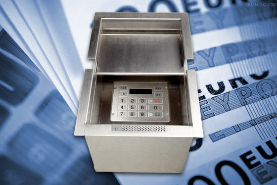 Metal ATM Spare Parts / Banking Device For Bank Window , Password Keyboard + Interphone