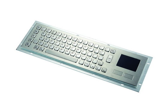 Rugged 67 Keys Industrial Metal Keyboard With Touchpad , Self-Service Device Keyboard