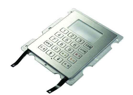 Information Display Window with Numeric Metal Keypad for Door Access