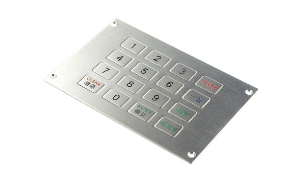 Stainless Numeric Metal Keypad with Serial port or PS/2 or USB interfaces